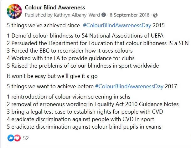Colour Blind Awareness Day - Colour Blind Awareness